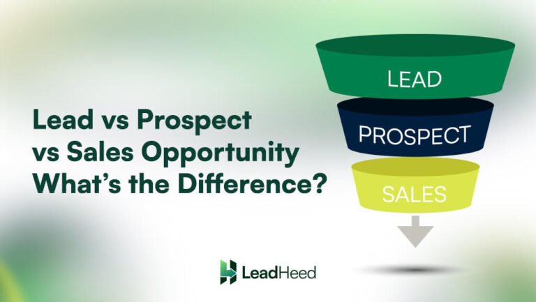 Lead vs Prospect vs Opportunity: What’s the Difference?